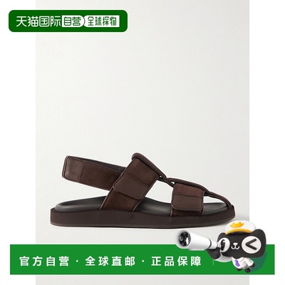 1h可退 John Lobb 男士 Milford 皮革边绒面革凉鞋 AAB22