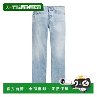 1h可退 Polo Ralph Lauren 沾满油漆直筒牛仔裤 211B17118直筒裤