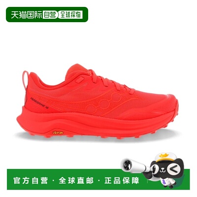 自营欧洲直邮SAUCONY索康尼 Peregrine 16男士鲜红色网布系带越野