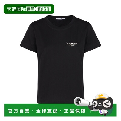 1h可退 欧洲直邮GIVENCHY 女士T恤 BW70FJP75N001 SS2026 黑色 T-