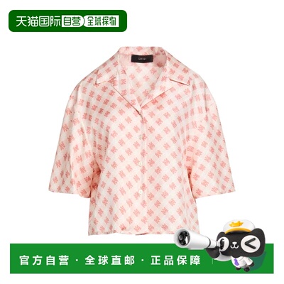 香港直邮AMIRI 女士 Blouses 真丝衬衫 pink粉色 舒适时尚