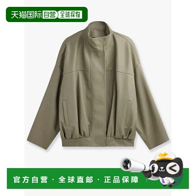 香港直邮The Frankie Shop 女士 Veren 仿皮夹克 JAFS21915430SAG
