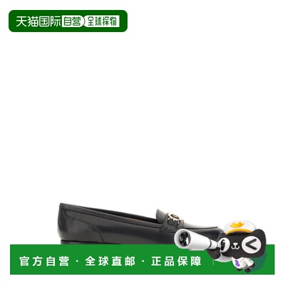 香港直邮Salvatore Ferragamo 菲拉格慕 女士 Bax 黑色皮质乐福鞋