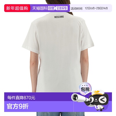 1h可退 香港直邮Moschino 莫斯奇诺 女士 印花T恤 072255411001