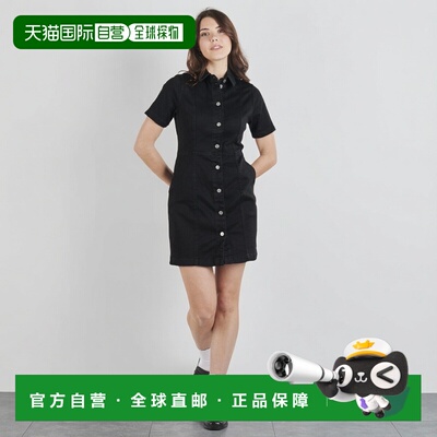 欧洲直邮Noisy May衣服女短款连衣裙黑色NMNISA 