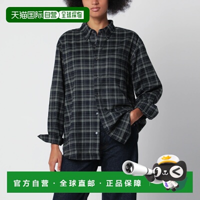 香港直邮DUNST 女士衬衫 UDSH6C103PLN2 AW2026 蓝色 Navy checke