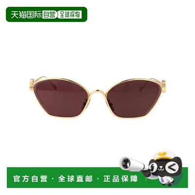 1h可退 香港直邮LOEWE 女士眼镜 LW40115U30Y CO 金色 全边框太阳