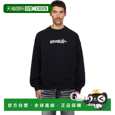 1h可退 香港直邮off-white 男士 黑色 Heraldic Arrow Skate Crew