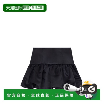 1h可退 香港直邮GANNI 甘尼 女士 黑色半身裙 A1090241099