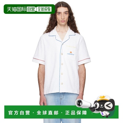 1h可退 香港直邮Casablanca 男士 白色 Monogram Jacquard Towell