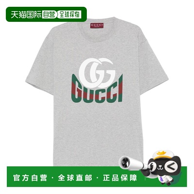 香港直邮GUCCI 男士T恤 796395XJGQ71230 AW2025 【付后1h可退】