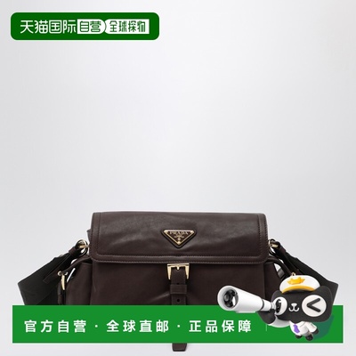 1h可退 香港直邮Prada 普拉达 女士 EXPLORE 中号棕色纳巴革包包