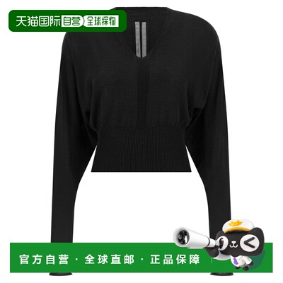 香港直邮RICK OWENS 女士针织衫 RP02F5665M09 AW2026 黑色 v cro