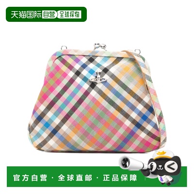 1h可退 香港直邮Vivienne Westwood 格纹单肩包 4B01001BWW01CV