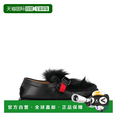 1h可退 香港直邮Ḣender Scheme X Tod's 女士 乐福鞋 black黑色