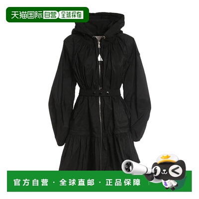 1h可退 香港直邮MONCLER 女士大衣 1C0004154AWA999 SS2022 黑色
