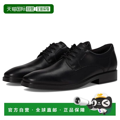 香港直邮ecco 爱步 男士 Metropole Milan 防水扁平头德比鞋