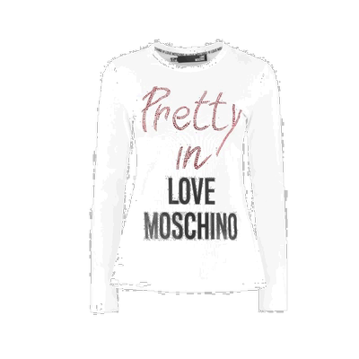 香港直邮Love Moschino 水钻镶嵌七分袖T恤 W4G5218E1951