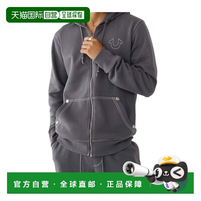 香港直邮TRUE RELIGION 男士卫衣 1057531210 SS2023 灰色 长袖卫