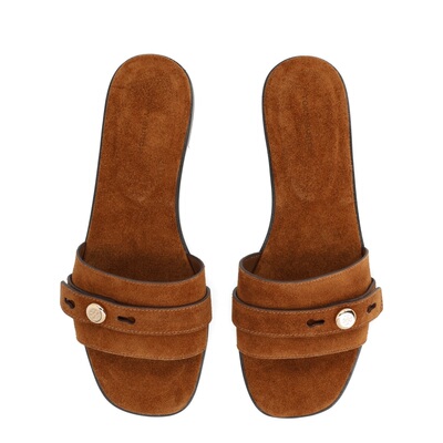 香港直邮TORY BURCH 女士凉鞋 183306288 SS2026 棕色 SANDALO 