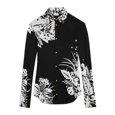 香港直邮Celine 翻领长袖衬衫 RC0DW3E52