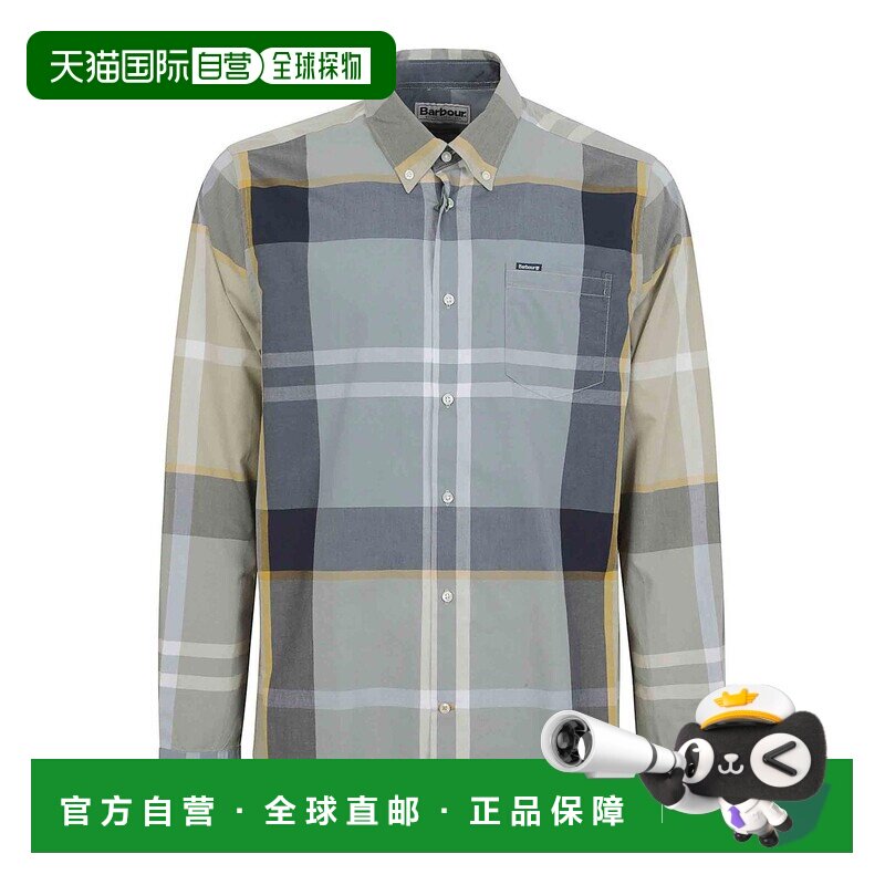 1h可退 欧洲直邮Barbour 男士衬衫 MSH5071TN37 AW2025 蓝色 Harr