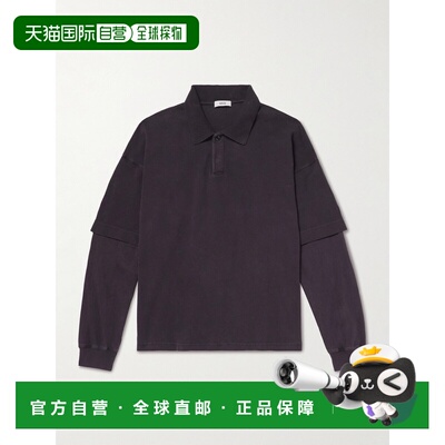 香港直邮AGOLDE 男士 Curren 层叠感棉质凸纹布Polo衫 A10533074e