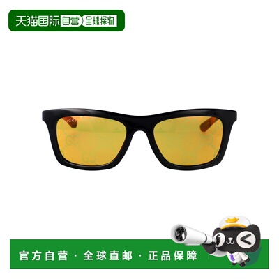 1h可退 香港直邮GUCCI 女士眼镜 GG1735S005 AW2025 绿色 几何框