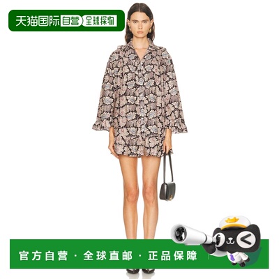 香港直邮Bode 女士 Wisteria 连衣裙 WRF25DR011 pink粉色 舒适时