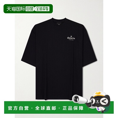 1h可退 香港直邮Adidas 男士 + Willy Chavarria 徽标印花棉针织T