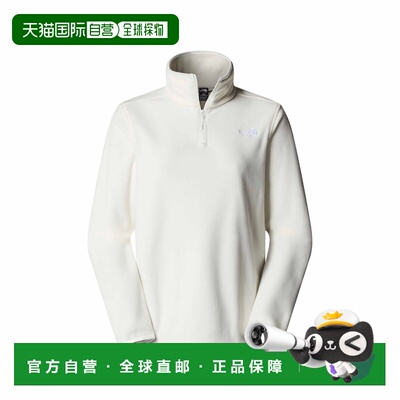自营欧洲直邮The North Face北面 Glacier女士沙丘白涤纶拉链口袋