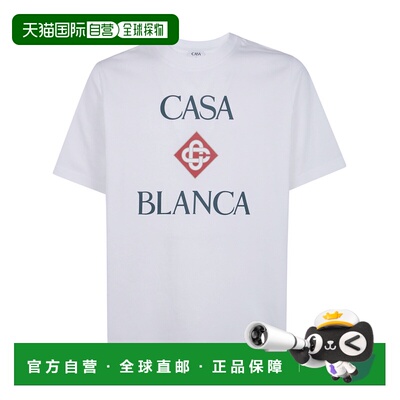 CASABLANCA 男士T恤 MPF26JTS00120WHITE AW2026