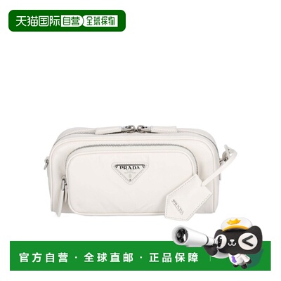 香港直邮PRADA 女士斜挎包 1BH1984OOUVLF0009 SS2024 白色 徽标