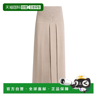 香港直邮ALAIA 女士半身裙 AA9J2584K224D103 AW2026 卡其色 百褶