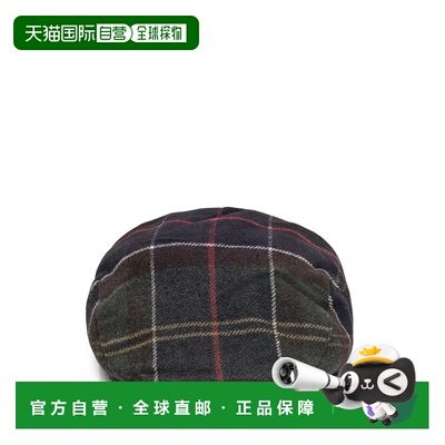 1h可退 香港直邮barbour 巴伯尔 男士 格纹贝雷帽 MHA0558MHAT