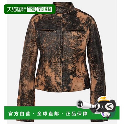 1h可退 香港直邮Acne Studios 艾克妮 女士 皮革骑士夹克 000857