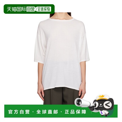 1h可退 香港直邮TOTEME 女士T恤 254WRT0620YA0211WHITE AW2025