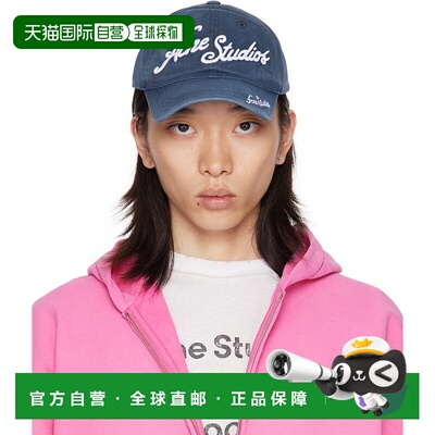 香港直邮Acne Studios 艾克妮 男士 蓝色徽标棒球帽 C40416