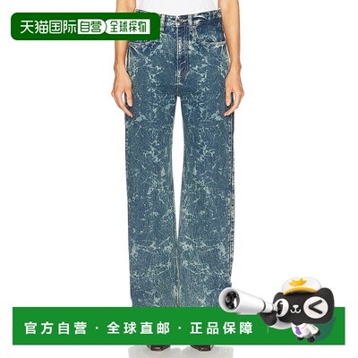 1h可退 香港直邮Rabanne 女士 直筒牛仔裤 24HCPA002CO0500喇叭裤