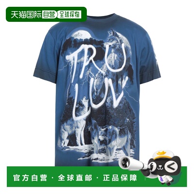 1h可退 香港直邮Givenchy 纪梵希 男士 T恤 blue蓝色 舒适时尚