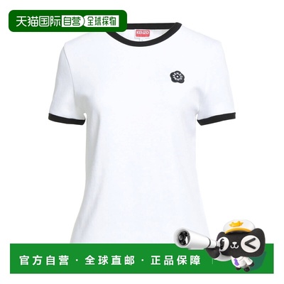 1h可退 香港直邮kenzo 高田贤三 女士 T恤 white白色 舒适时尚