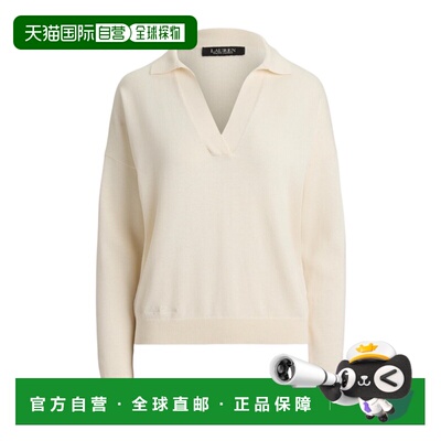 香港直邮RALPH LAUREN 女士针织衫 AW2026 200P14056001白色 长袖