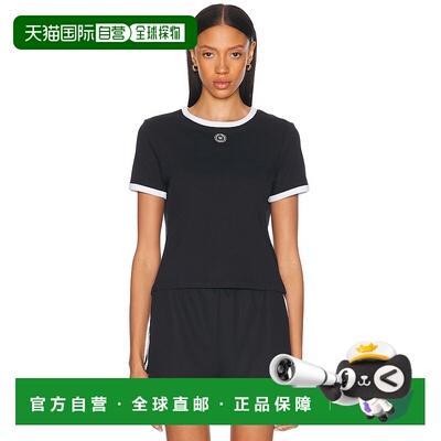 香港直邮SPORTY & RICH 女士 Ringer T恤 TO081622305BA01