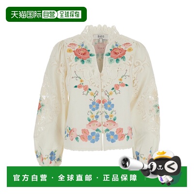 香港直邮SEA 海洋 女士 ASTRID L/SLV for 多色长袖刺绣棉质亚麻