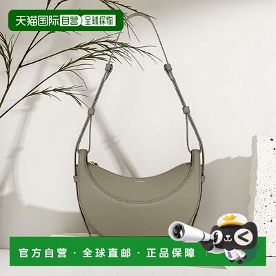自营欧洲直邮POLENE Numero Dix女士橄榄色小牛皮单肩包斜挎包