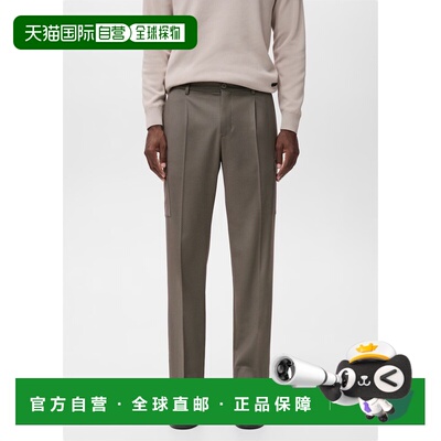 自营欧洲直邮Mango芒果 男士中棕色修身 Thermolite® 工装裤