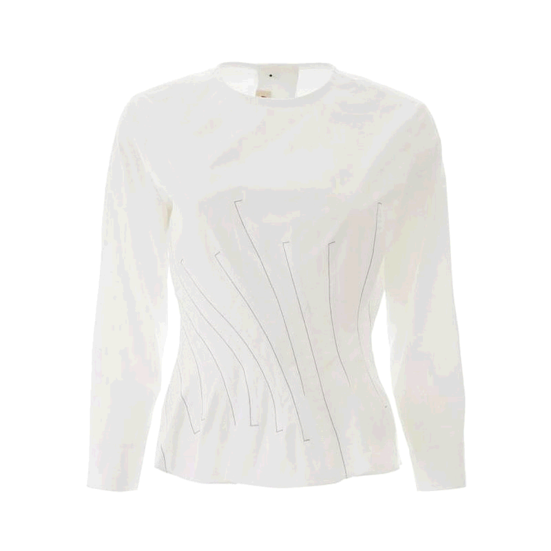 香港直邮Marni 圆领长袖衬衫 CAMA0276A0TCW64