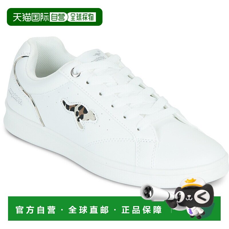 欧洲直邮Kangaroos 袋鼠 女鞋 低帮板鞋 春夏 白色 K-TEN ROSA