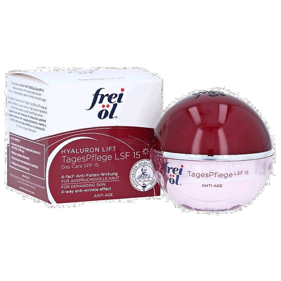 欧洲直邮德国frei ol福来油玻尿酸抗皱LSF15面霜50ml紧致防晒芦荟