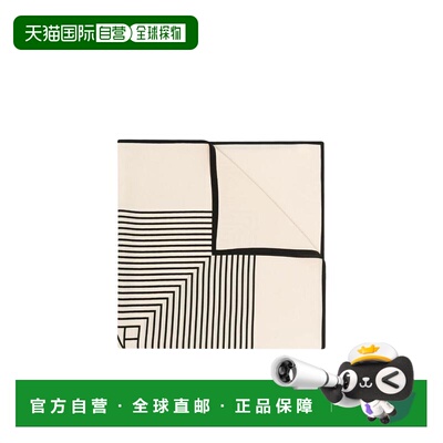 1h可退 香港直邮Toteme 条纹围巾披肩 211853801柔软舒适保暖真丝